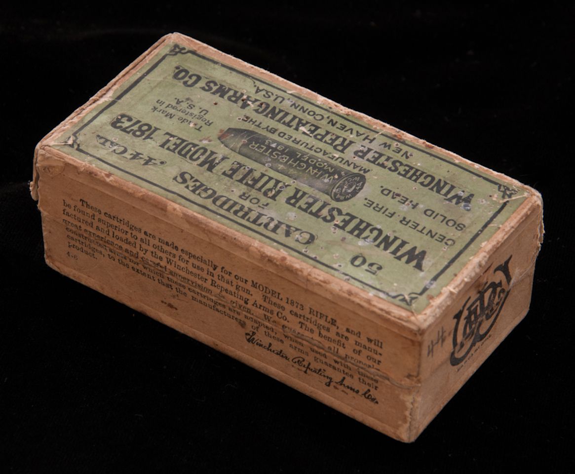 Very Early 20th Century Box of 50 Winchester .44-40 Cartridges
