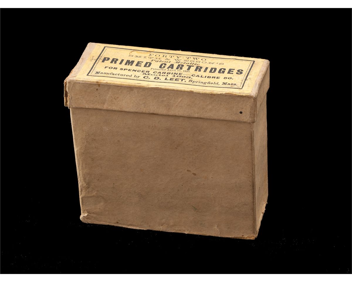 Antique Box of 42 Metallic Cartridges for Spencer Carbine