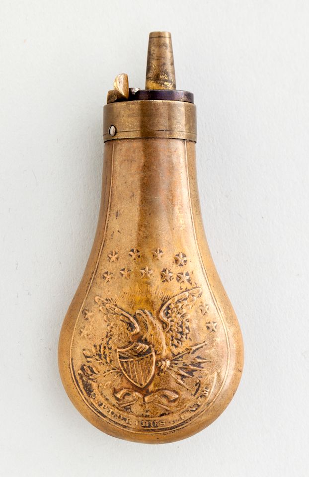 Eagle and Shield Powder Flask