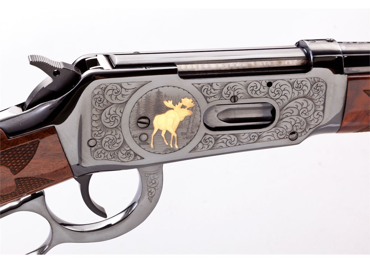 Factory Engraved Gold Inlaid Winchester M94AE Lever Action Rifle