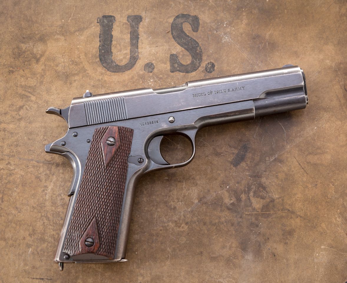 Early Colt Model 1911 Semi-Automatic Pistol, with rig