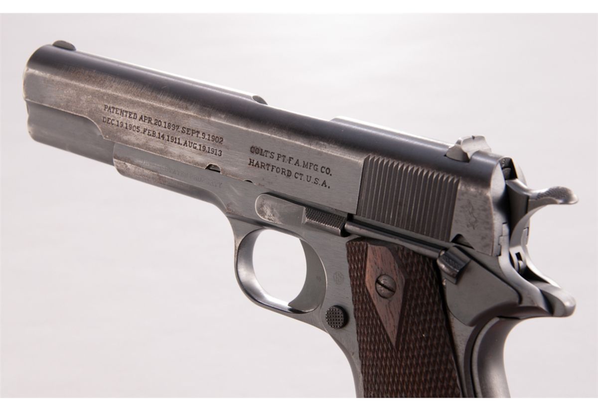 Early Colt Model 1911 Semi-Automatic Pistol, with rig