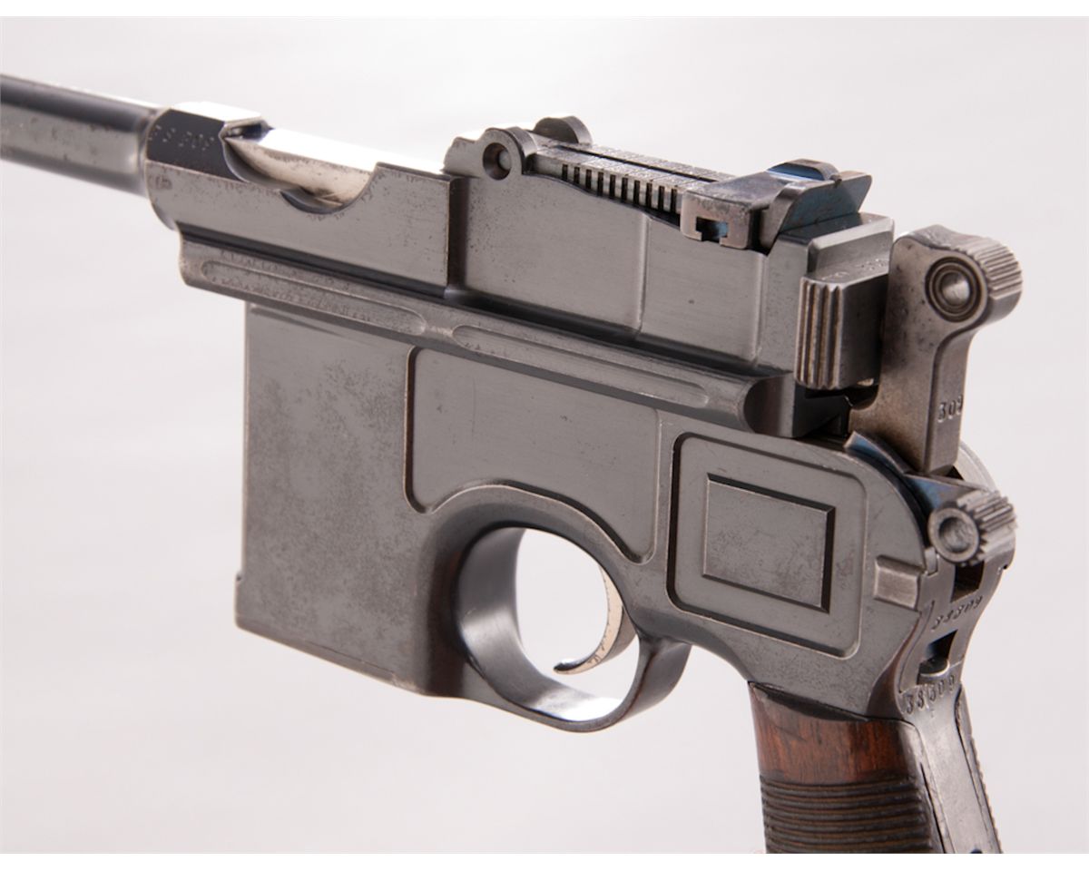 Early Small Hammer C96 Mauser Semi-Automatic Pistol