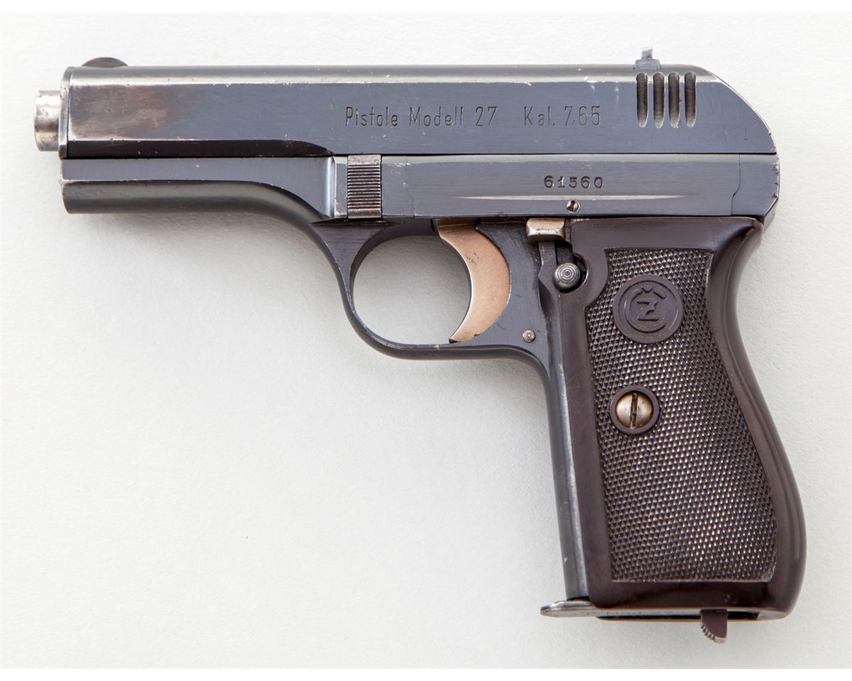 Nazi Proofed CZ Model 27 Semi-Automatic Pistol