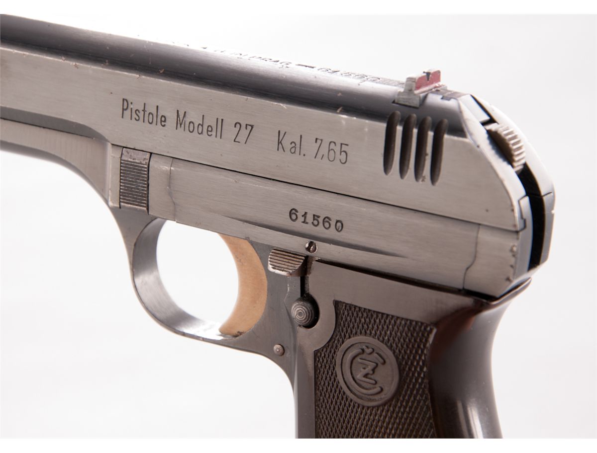 Nazi Proofed CZ Model 27 Semi-Automatic Pistol