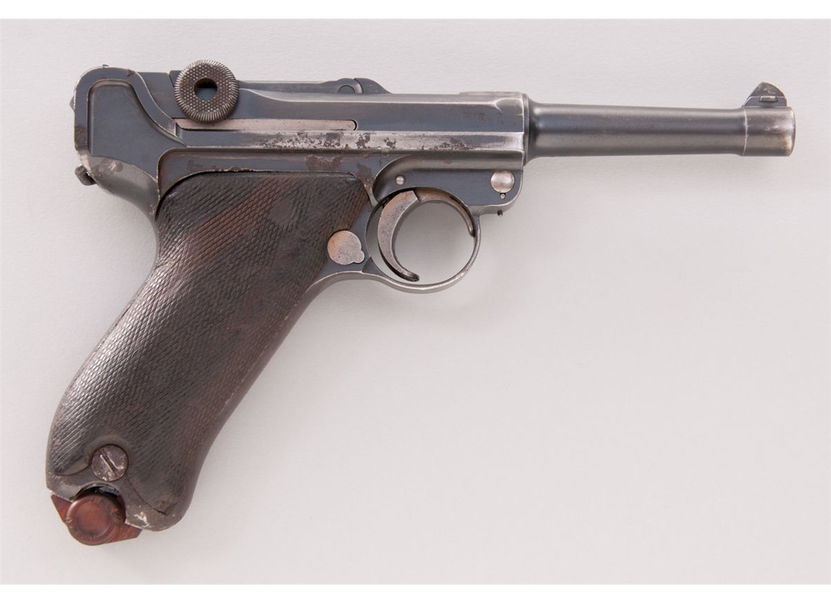 Double Date Police Luger Semi-Automatic Pistol