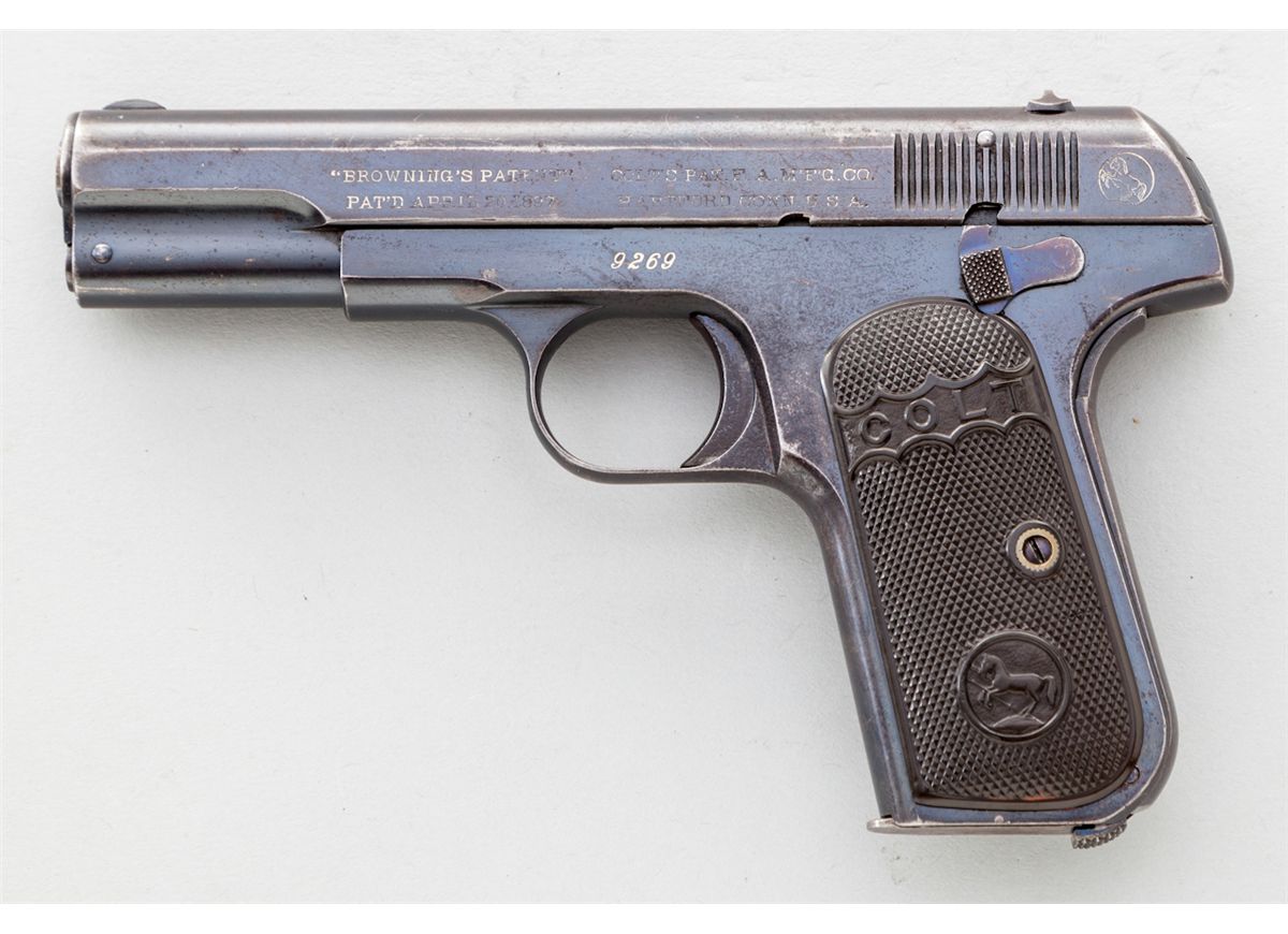 1st Type Colt Model. 1903 Hammerless Semi-Automatic Pistol