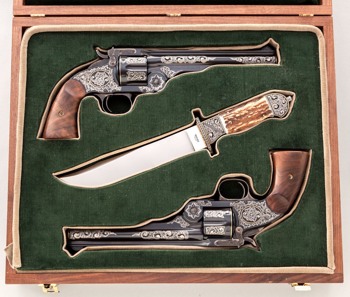 Pair of Smith & Wesson 3rd Model Schofield Single Action Revolvers