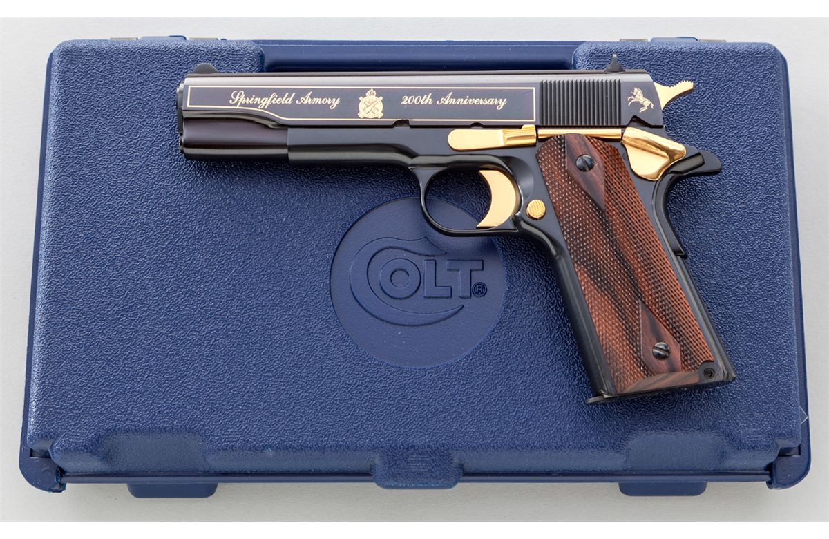 Colt Springfield Armory Gold Classic .45 Pistol Semi-Automatic Pistol