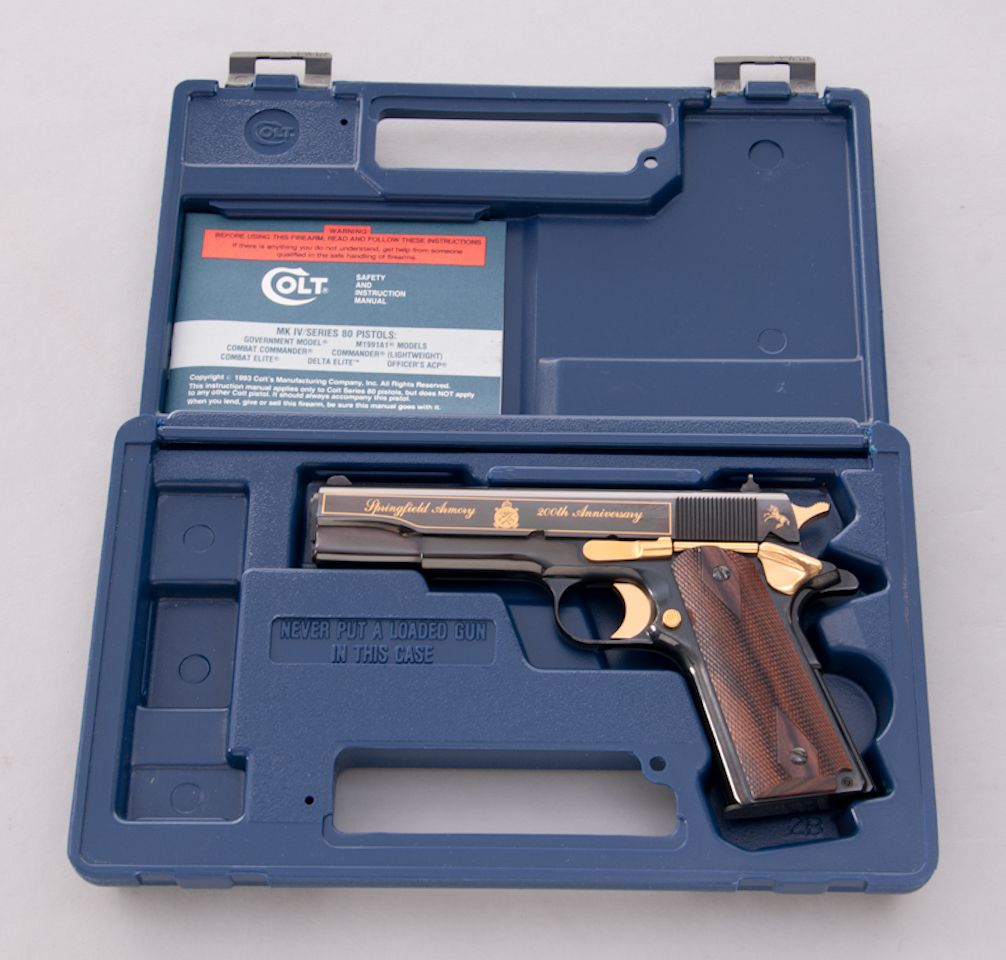 Colt Springfield Armory Gold Classic .45 Pistol Semi-Automatic Pistol