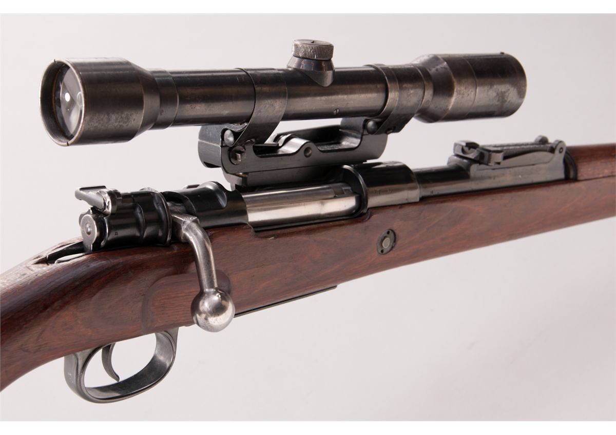 WWII German Long Slide-Rail Sniper 98k Rifle