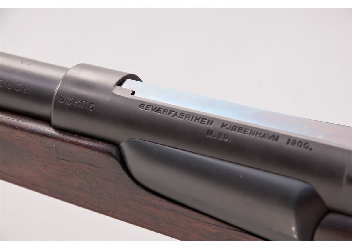 Danish Krag Jorgensen Model 1889 Bolt Action Rifle