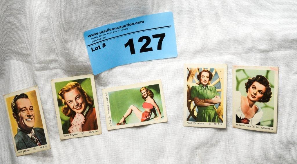 5 vintage dutch trading cards