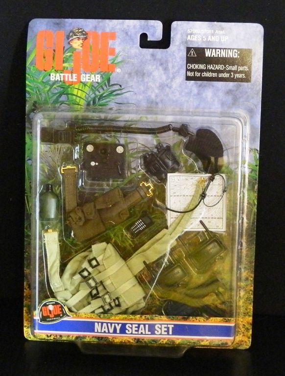 G.I. Joe Navy Seal Set Battle Gear 1/6 Scale Accessory Card