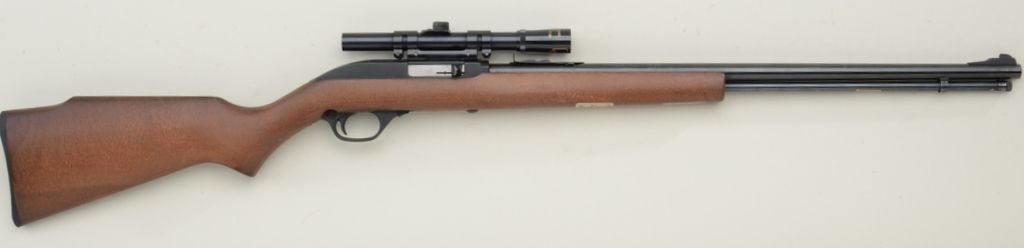 Marlin Model 60 semi-auto rifle, .22LR cal., 22” round barrel, black ...