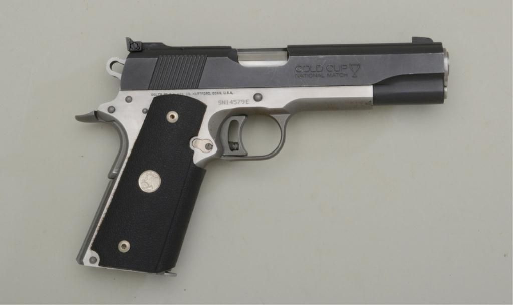 Colt Series 80/MK IV Gold Cup National Match semi-auto pistol, .45 cal ...