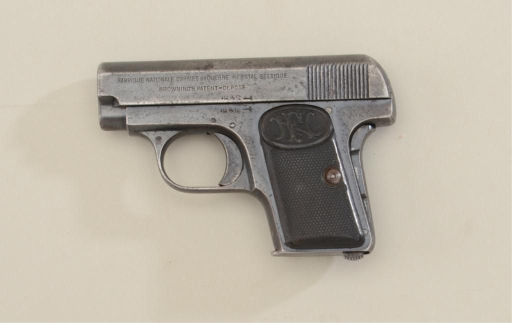 Interesting Browning Patent .25 semi-auto pistol by FN, #140897 with ...