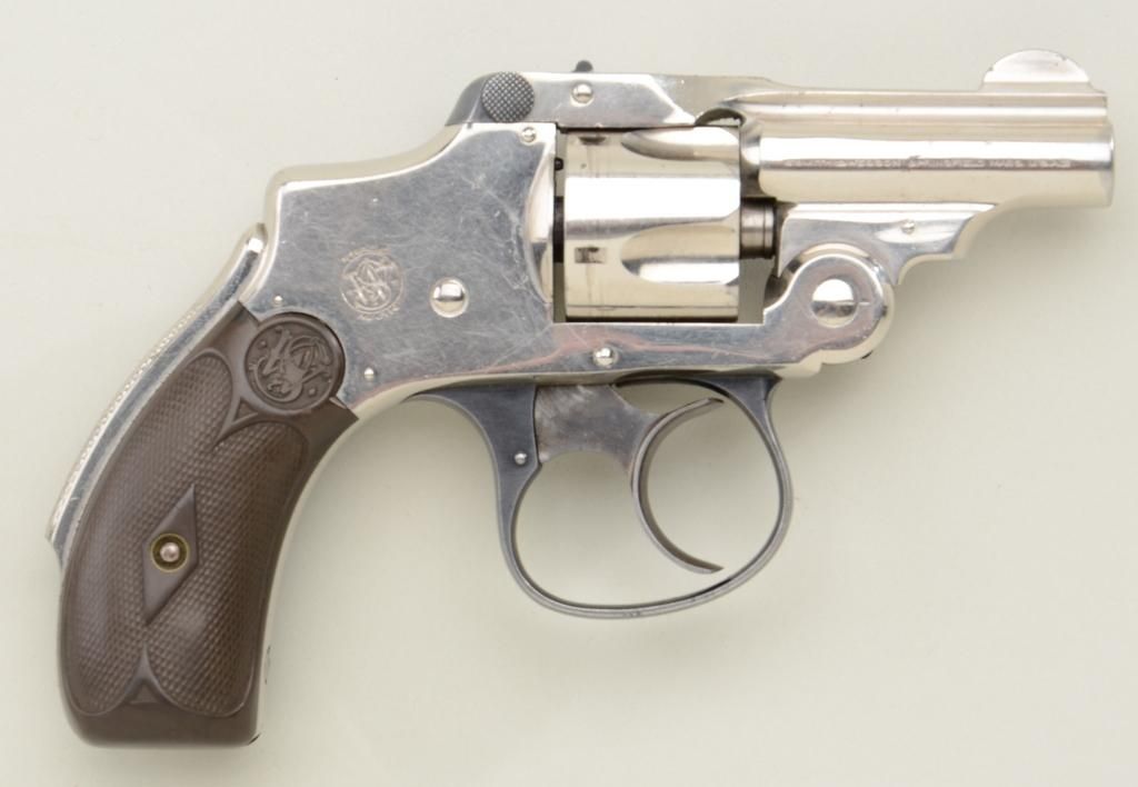 Smith & Wesson Safety Hammerless Bicycle Model DA revolver, .32 cal., 2 ...