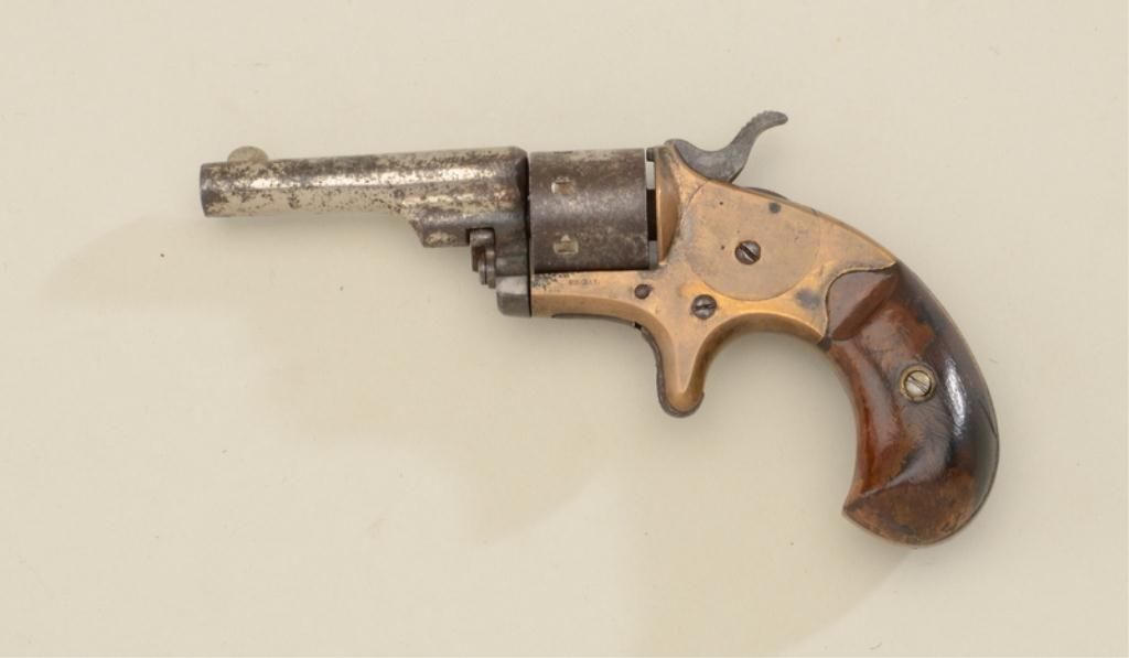 Colt 1872 Open Top revolver, .22 cal, 2-1/2” barrel, nickel finish ...