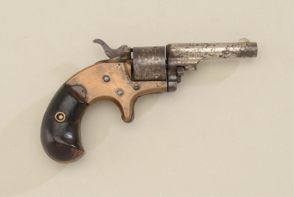 Colt 1872 Open Top revolver, .22 cal, 2-1/2” barrel, nickel finish ...