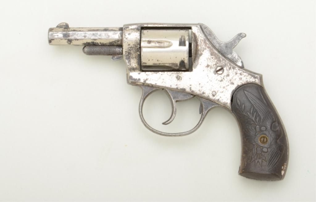 American Bulldog DA revolver, .32 cal., 2-1/2” octagon barrel, nickel ...