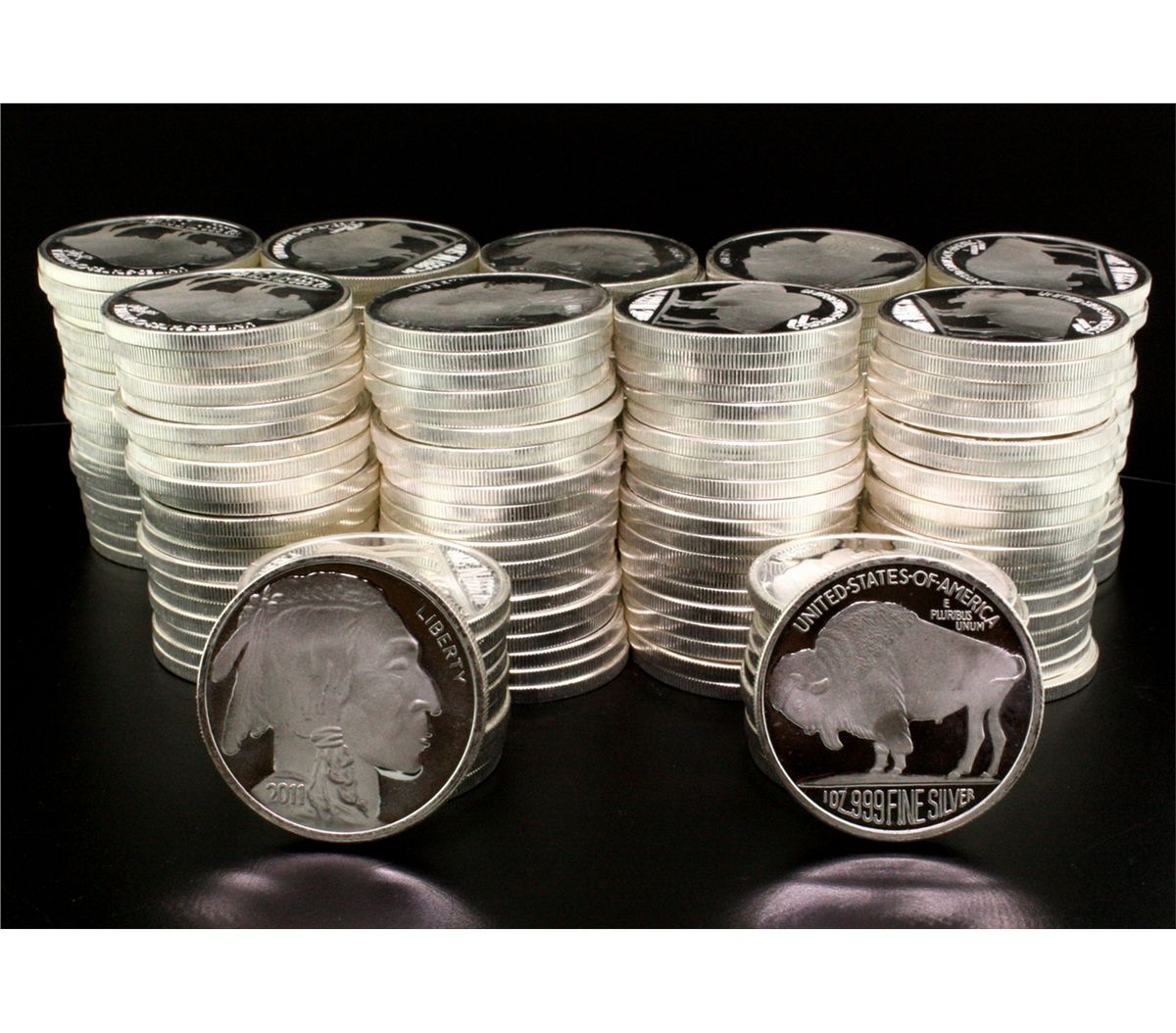 PRECIOUS METALS:(200) 1 oz. Silver Buffalo Rounds