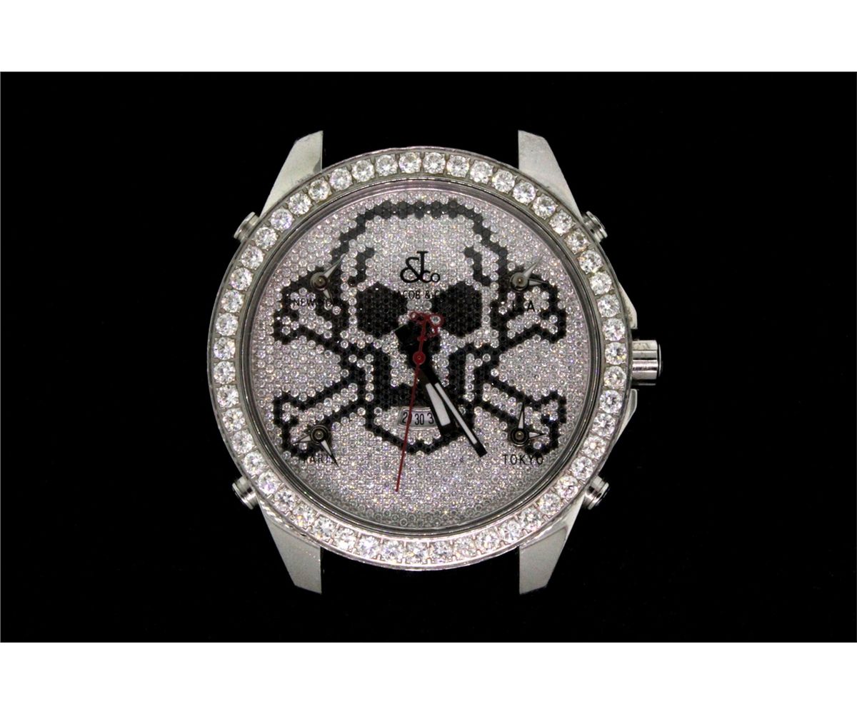 WATCH: Large Jacob and Co Five Time Zone "Skull" collection wristwatch
