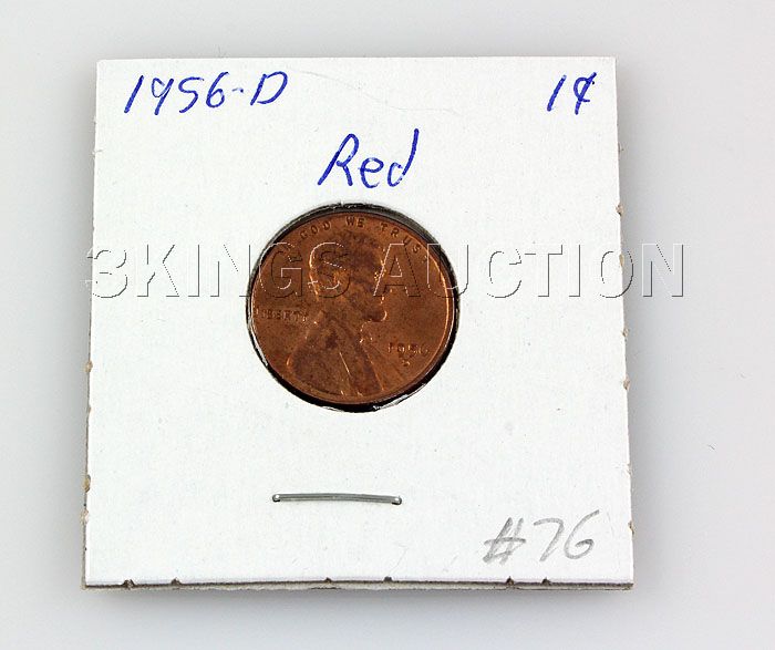 Red Pennies (1949/1948/1944/1956 & 1940) - 5 pcs.
