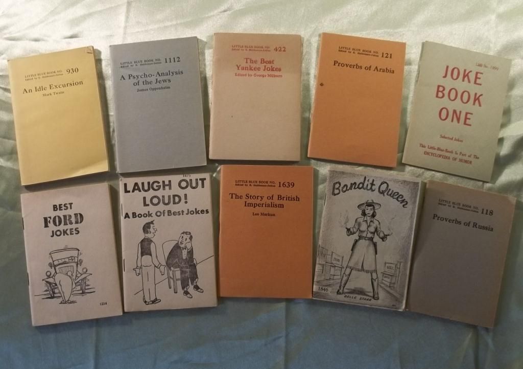 10 Vintage Little Blue Books Haldeman-Julius Co.