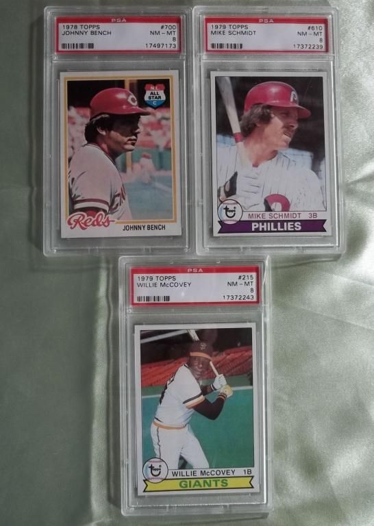 3 - 1970's PSA Graded Baseball Cards