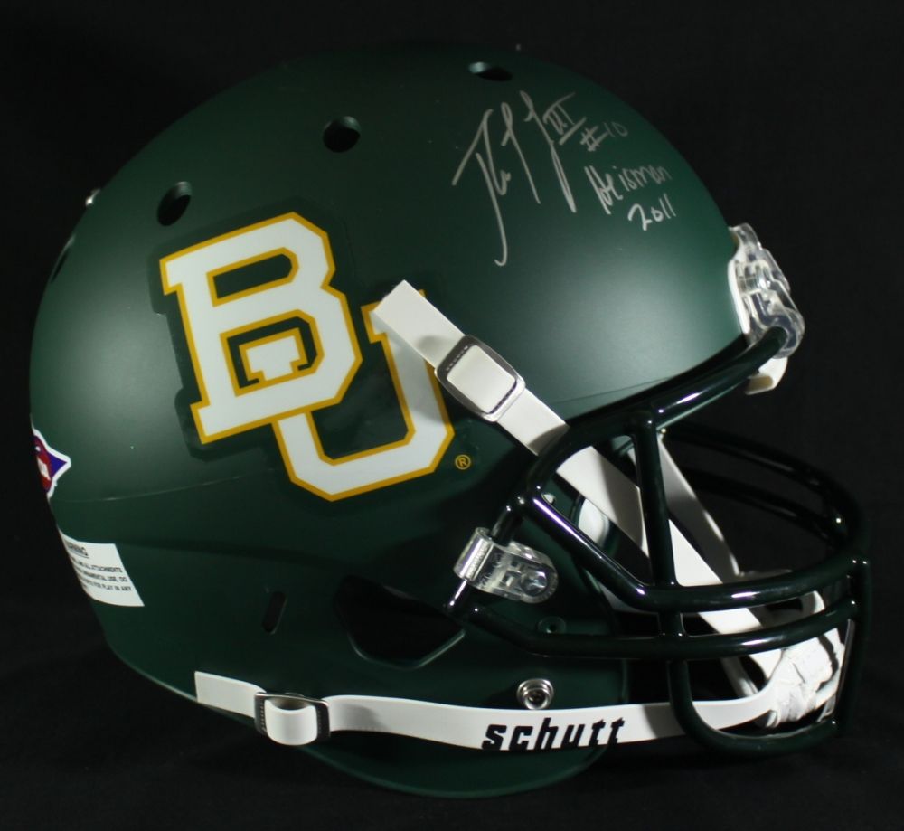 Robert Griffin III "RG3" Signed Baylor Full-Size Helmet: Inscribed ...