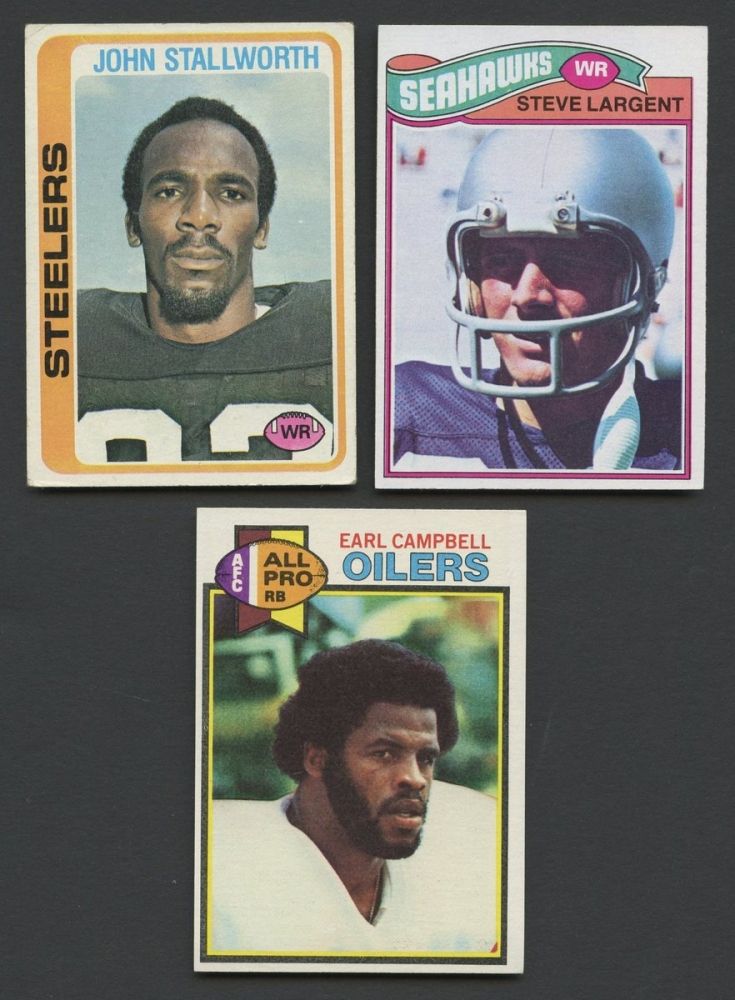 Lot of (3) Vintage Football Rookie Cards with 1977 Topps Steve Largent ...