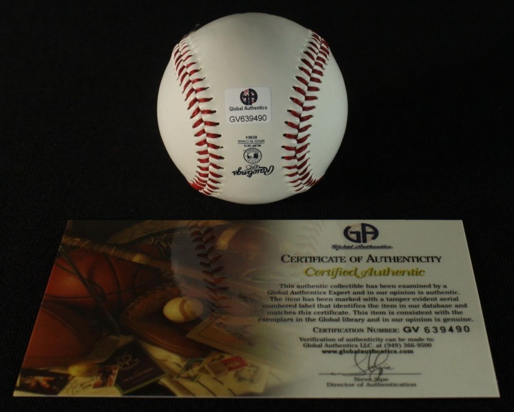 Chipper Jones Signed Braves Logo Baseball (GA COA)