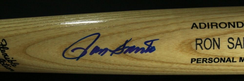 Ron Santo Signed Adirondack Game Model Baseball Bat (Schwartz)