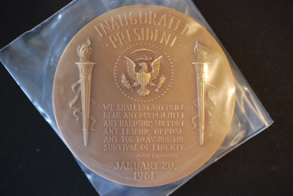 Treasury Bureau Of The Mint Presidential Inaugural Medal; John F ...