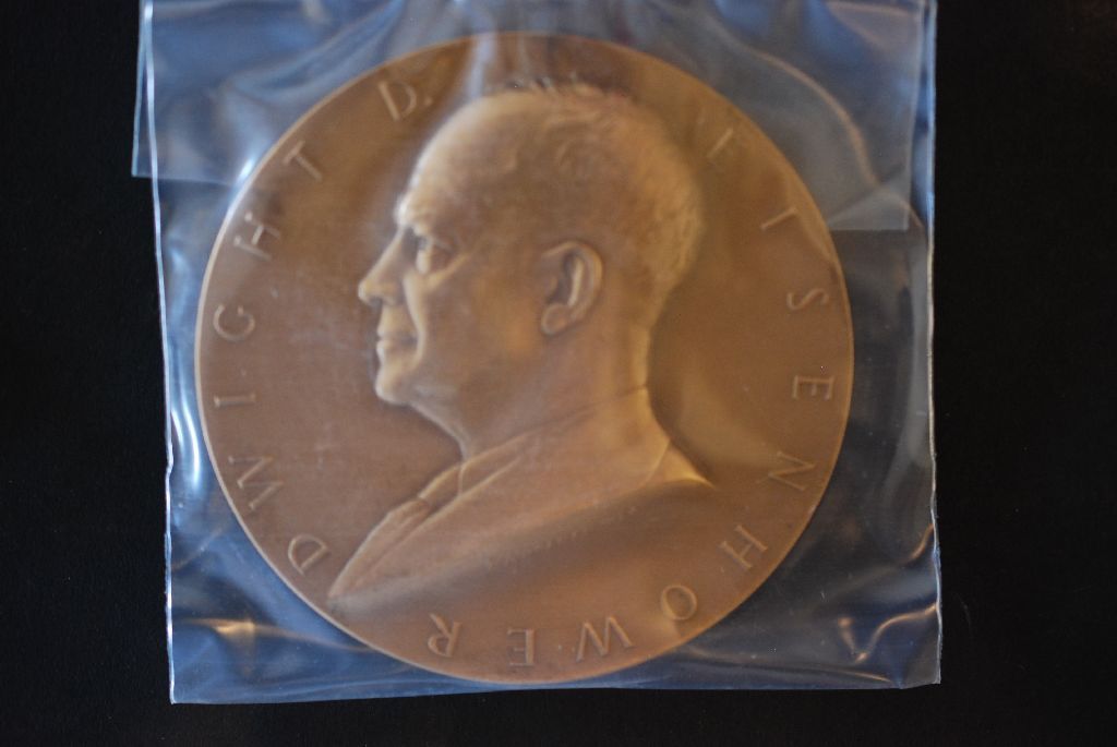 Treasury Bureau Of The Mint Presidential Inaugural Medal; Dwight D ...