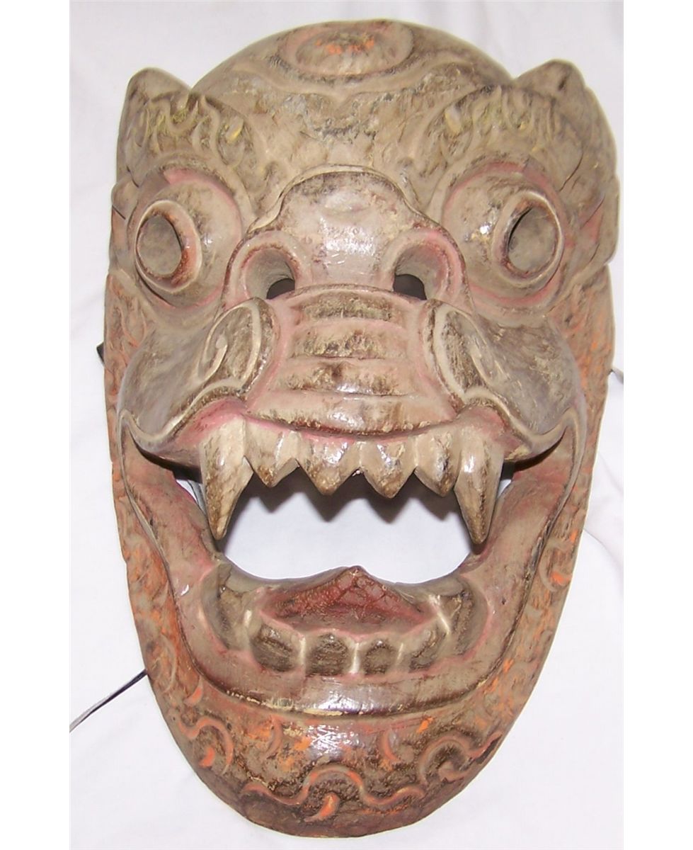 Temple Mask. Made in Nepal.