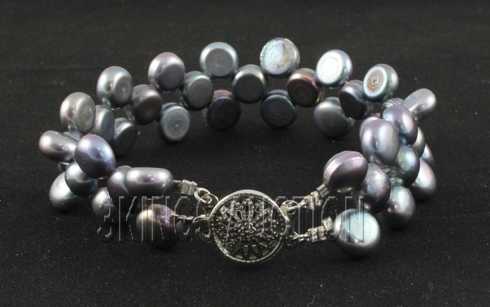 96.55CTW 7" BLACK SIOPAO BRACELET METAL LOCK PHILIPPINE