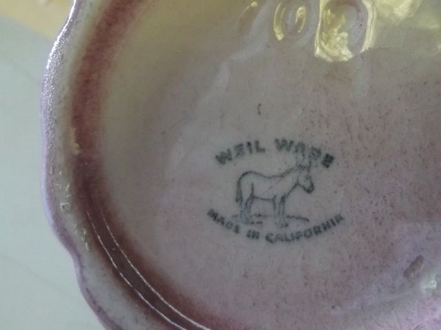 Weil Ware California pottery vase California Pottery Pink Vase with ...