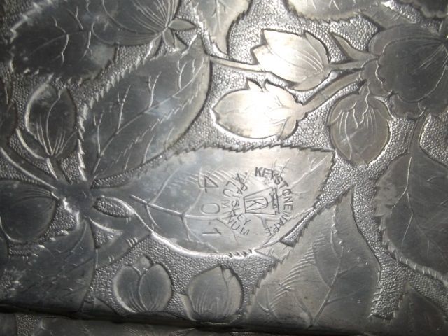Keystoneware paisley aluminum serving tray # 401 measures 12x9x4 inch tall