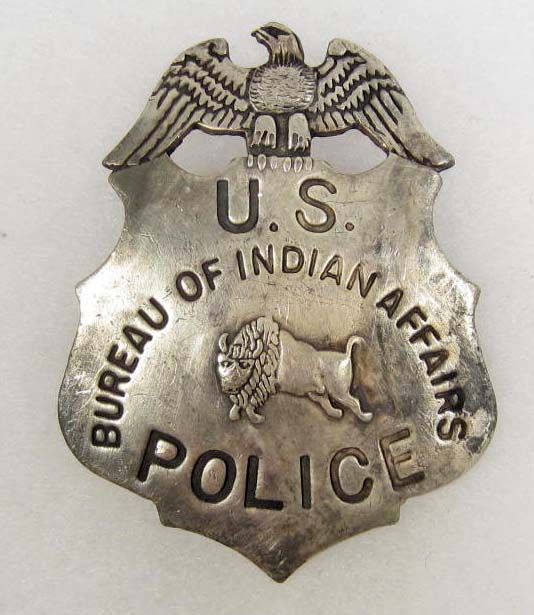 BUREAU OF INDIAN AFFAIRS U.S. POLICE BADGE