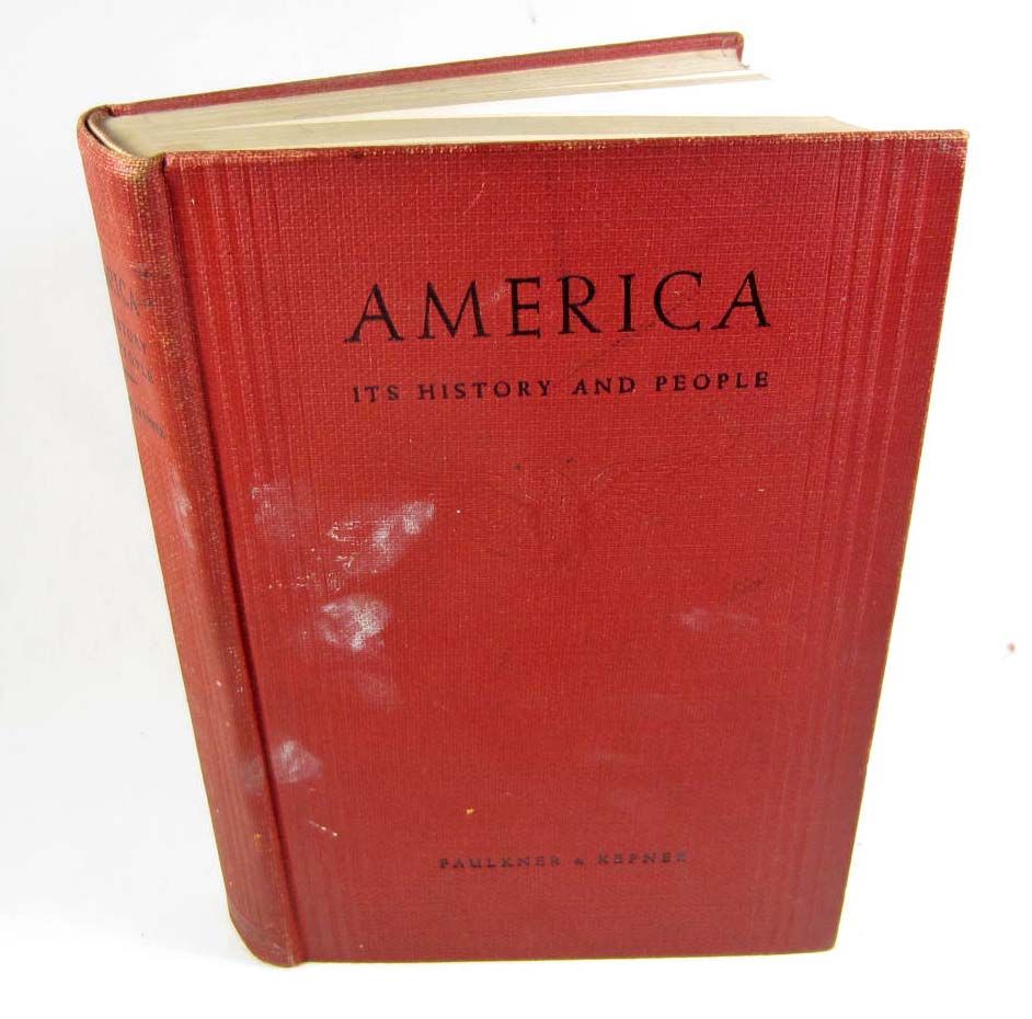 1934 "AMERICA ITS HISTORY AND PEOPLE" HARDCOVER BOOK