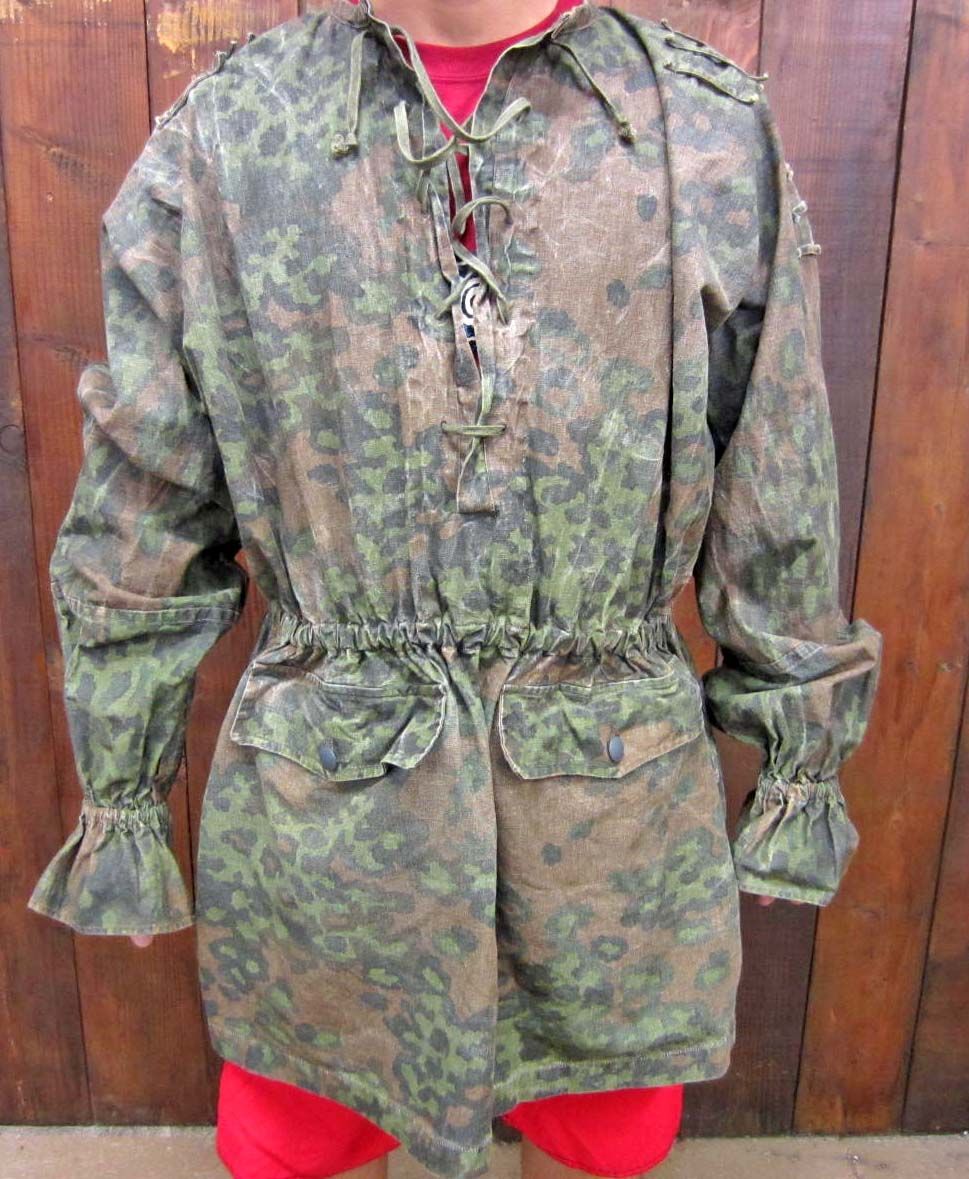 RARE GERMAN NAZI WAFFEN SS CAMOUFLAGE PULL OER SMOCK
