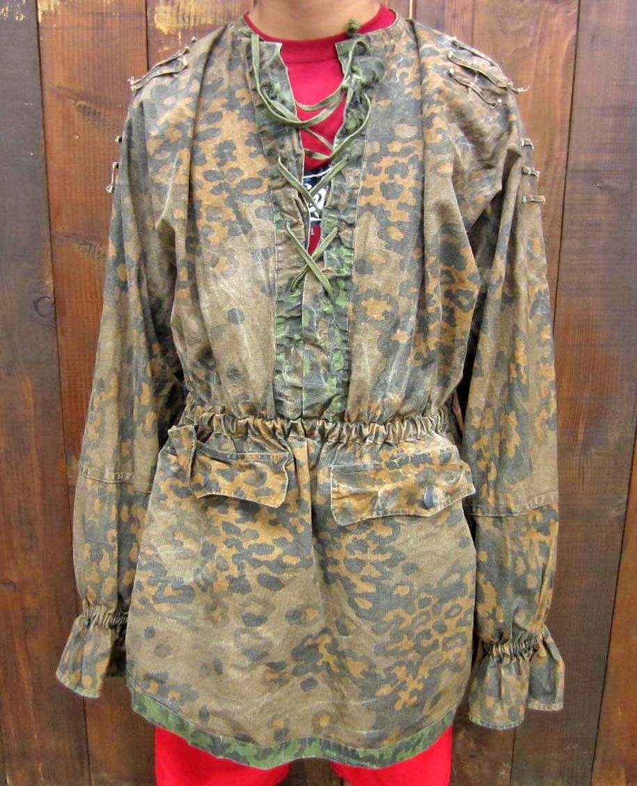 RARE GERMAN NAZI WAFFEN SS CAMOUFLAGE PULL OER SMOCK