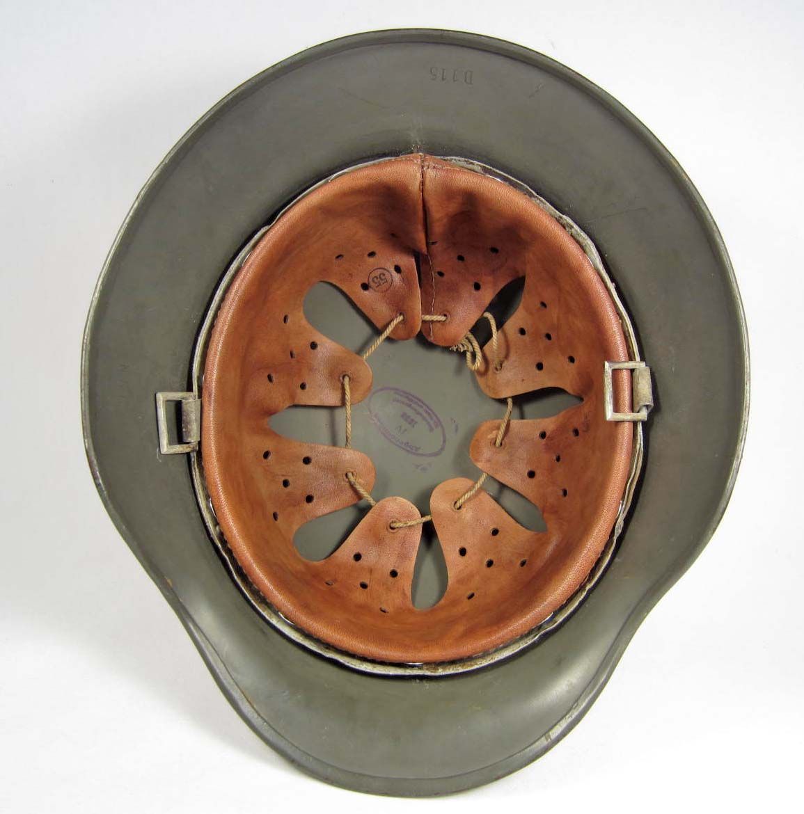 RARE GERMAN NAZI WAFFEN SS M-35 DOUBLE DECAL COMBAT HELMET