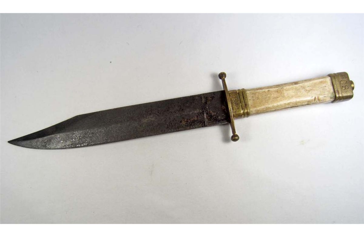 RARE CONFEDERATE CIVIL WAR ERA COMBAT BOWIE KNIFE