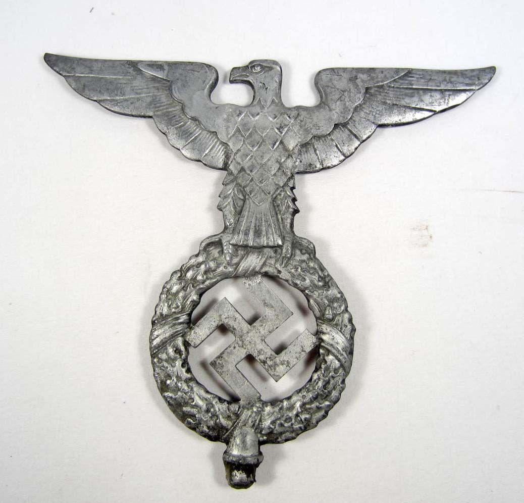 LARGE GERMAN NAZI FLAG POLE TOP