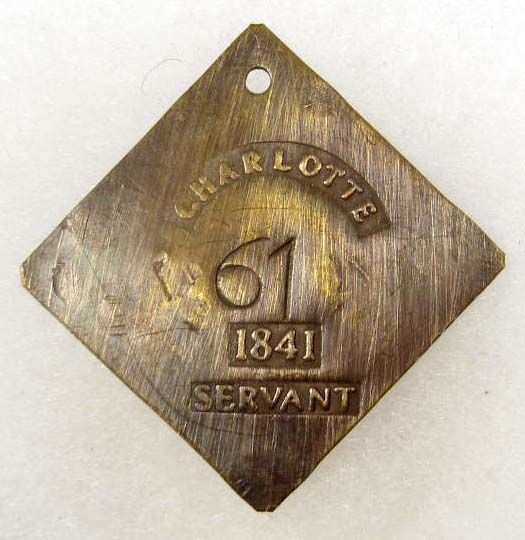 CHARLESTON METAL SLAVE TAG