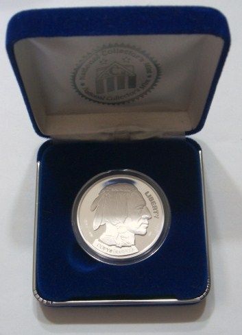 2001 SILVER BUFFALO PROOF COIN *1oz .999 SILVER 100 MIL* COMES WITH ...