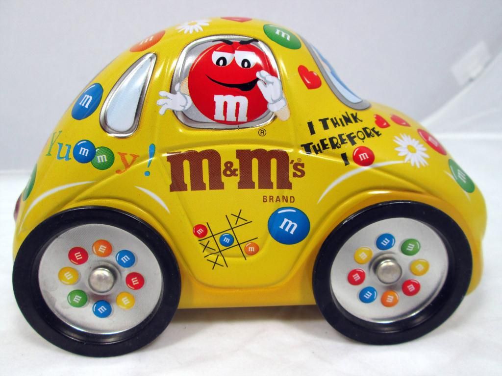 M&M Lot With A Tin Car, Ceramic Car And Bank